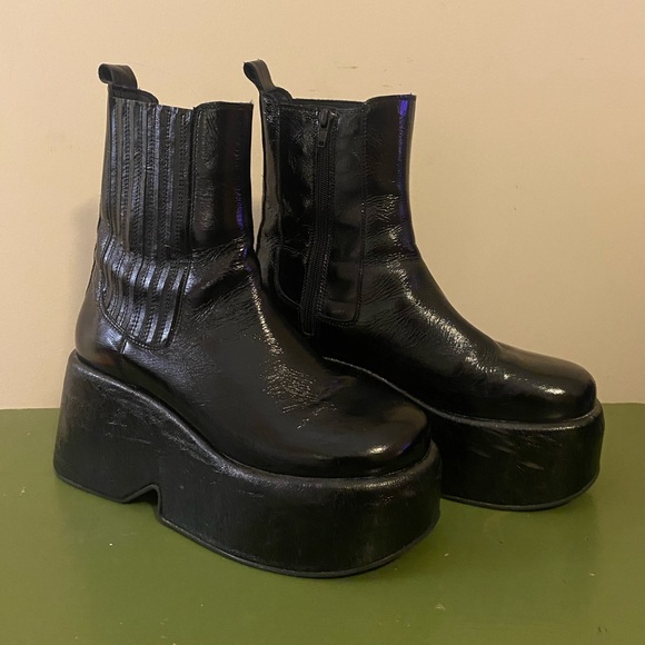 Free People | Shoes | Free People Disco Days Platform Boots | Poshmark